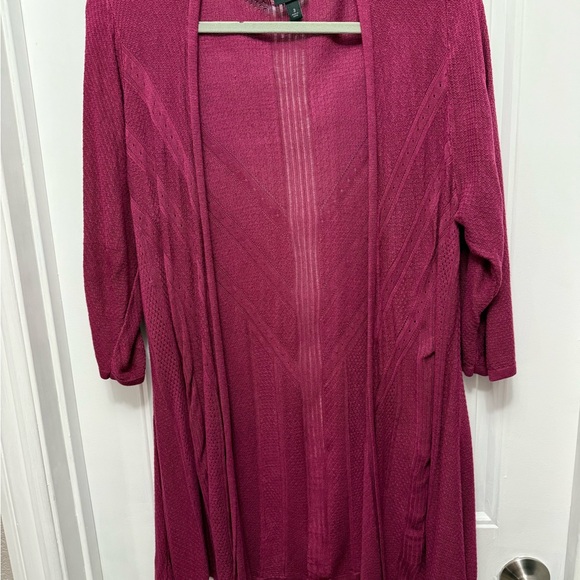 torrid | Sweaters | Torrid Plum Lightweight Openfront Cardigan Sz 3 ...